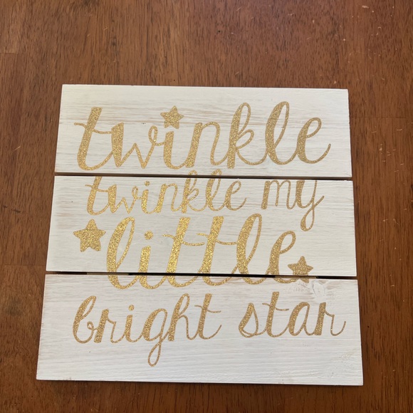 Hobby Lobby | Wall Decor | Twinkle Twinkle Little Star Wooden Sign ...